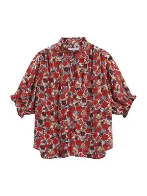 Gerard Darel Liv Floral Printed Blouse