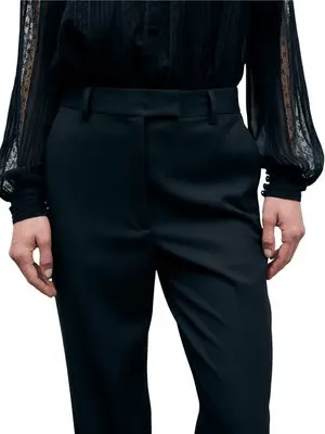 Gerard Darel High Waisted Wide Leg Trousers