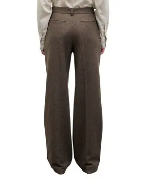 Gerard Darel Mia Wide Leg Mid Rise Trousers