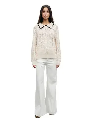Gerard Darel Roca Long Sleeve Collared Jumper