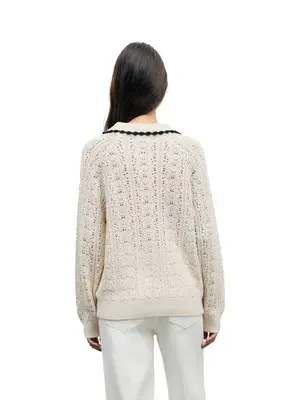 Gerard Darel Roca Long Sleeve Collared Jumper