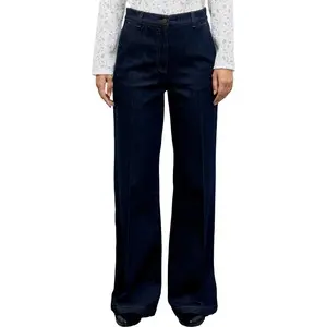 Gerard Darel Ivy Mid Rise Wide Leg Trousers - Jeans