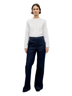 Gerard Darel Ivy Mid Rise Wide Leg Trousers