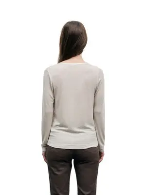 Gerard Darel Belen Long Sleeve V-neck T-shirt