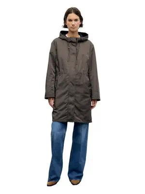 Gerard Darel Velia Reversible Parka Coat