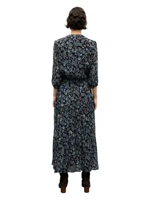 Gerard Darel Corie Floral V-neck Maxi Dress