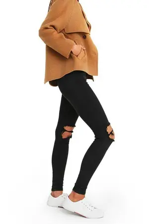 BELLE & BLOOM I'm Yours Double Breasted Wool Blend Coat
