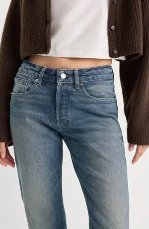 Good American Vintage Ankle Straight Leg Jeans