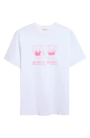 Sandy Liang Peanut Boxy Cotton Graphic T-shirt