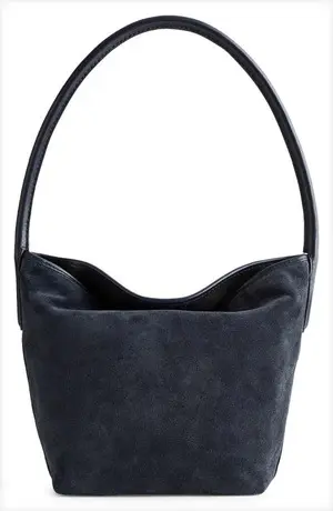 Madewell The Port Suede Shoulder Bag - Deep Indigo