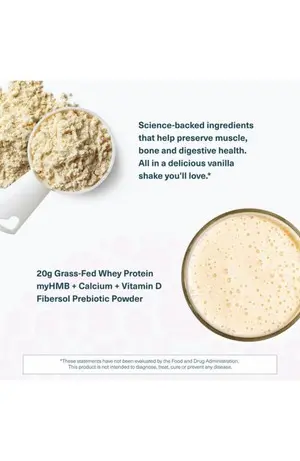 YOUTHEORY Muscle Guard Protein Glp-1 Support Vanilla Whey Protein Powder 20.5 Oz