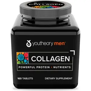 YOUTHEORY Collagen Vegetarian Supplement Tablets With Biotin 160 Tablets