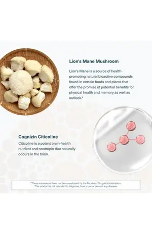 YOUTHEORY Lion's Mane+ Brain Health Support Capsules 90 Vegetarian Capsules