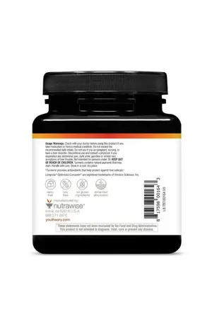 YOUTHEORY Total Body Turmeric Vegetarian Capsules 60 Count