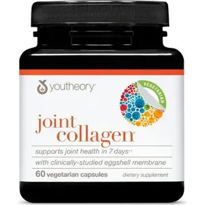 YOUTHEORY Joint Collagen Vegetarian Supplement With Eggshell Membrane And Boswellia Extract 60 Vegetarian Capsules - None