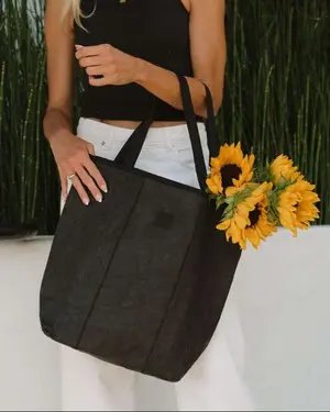 OUT OF THE WOODS Iconic Shopper Tote Bag - Ebony
