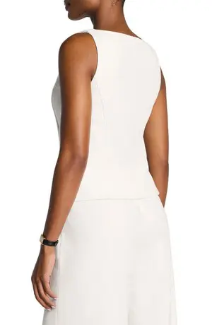 Spanx Button-down Vest - Ivory
