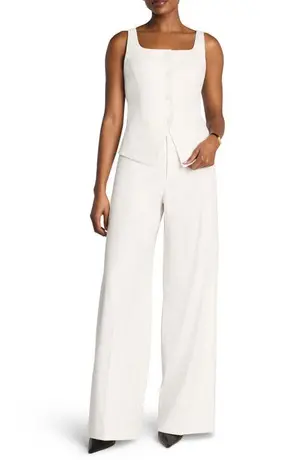 Spanx Button-down Vest - Ivory