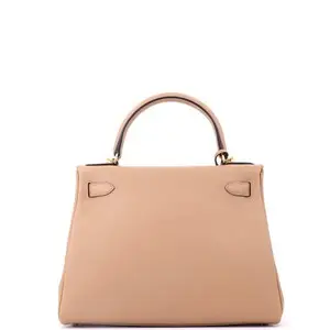 Hermès Kelly Handbag Brown Evercolor With Gold Hardware 28