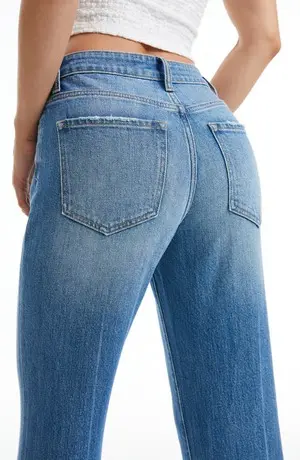 BAYEAS Mid Rise Wide Leg Jeans