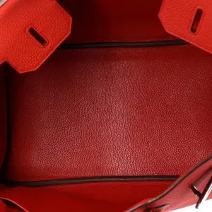 Hermès Birkin Handbag Togo With Palladium Hardware 30 - Red