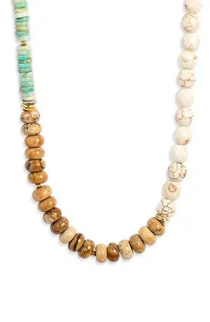 HOUSE OF OLIA 14k Gold-filled Stone Necklace - Turquoise