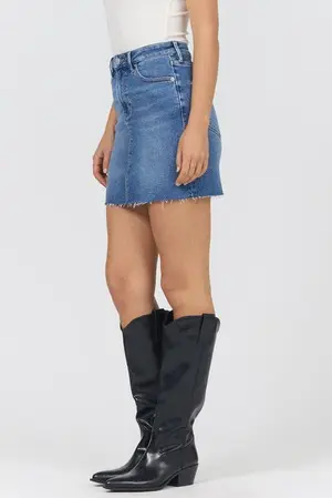 DEAR JOHN Quinn High Waist Raw Cut Denim Jeans