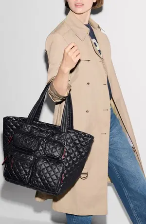 Mz Wallace Medium Metro Travel Tote - Black
