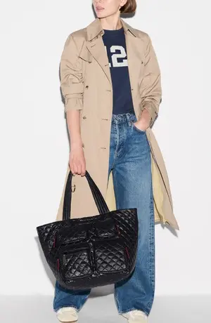 Mz Wallace Medium Metro Travel Tote - Black