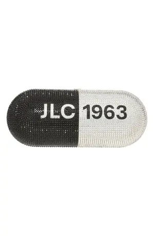 Judith Leiber Crystal Embellished Pill Capsule Evening Bag