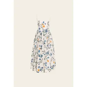 Agua Bendita Mielero Midi Brisa Midi Dress - Ivory