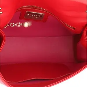 BVLGARI Serpenti Cabochon Messenger Bag Diagonal Quilted Leather Small
