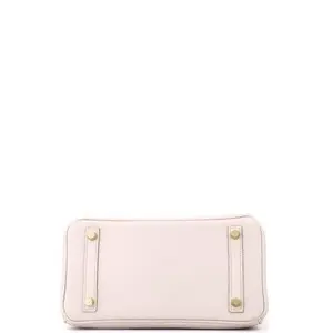 Hermès Birkin Handbag Light Togo With Gold Hardware 25 - White