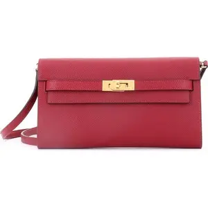 Hermès Kelly To Go Wallet Epsom - Red