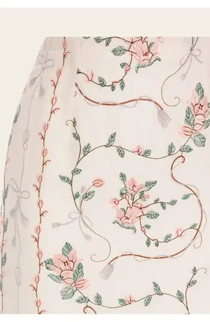 Agua Bendita Lirica Navegante Maxi Skirt - Ivory