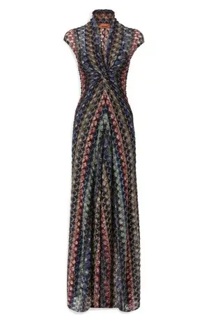 Missoni Metallic Sleeveless Maxi Dress