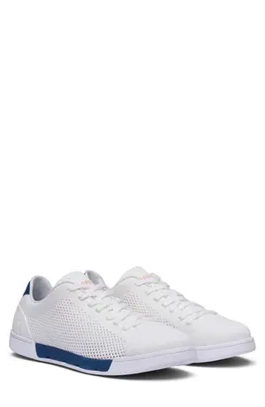 Swims Breeze Tennis Knit Sneaker - White/ensign Blue