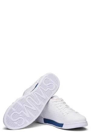 Swims Breeze Tennis Knit Sneaker - White/ensign Blue
