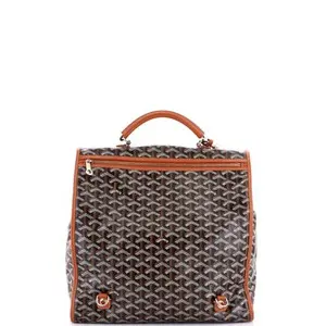 Goyard Saint Leger Briefcase Backpack Coated Canvas
