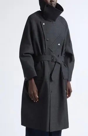 R13 Dispatch Funnel Neck Coat