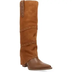 DINGO Texani Studded Knee High Boot - Brown