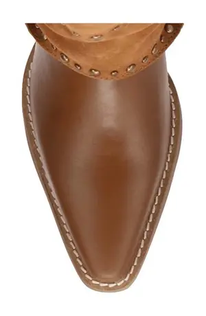 DINGO Studded Knee-high Western Boots