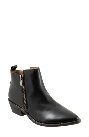 Eos Zense Leather Bootie - Black
