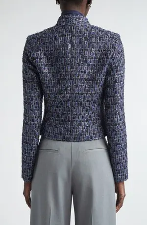 St. John Monmartre Sequin Tweed Jacket