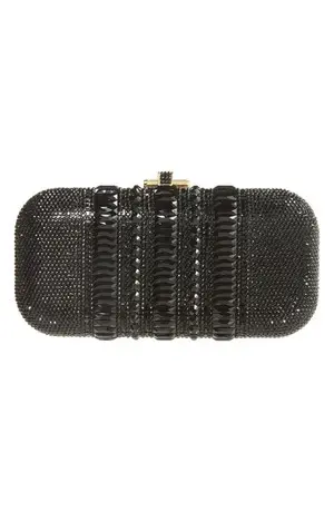 Judith Leiber Evening Bag With Crystal Embellishments - Chamagne Jet