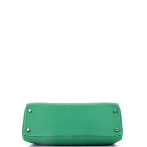 Hermès Kelly Handbag Evercolor With Gold Hardware 32 - Green