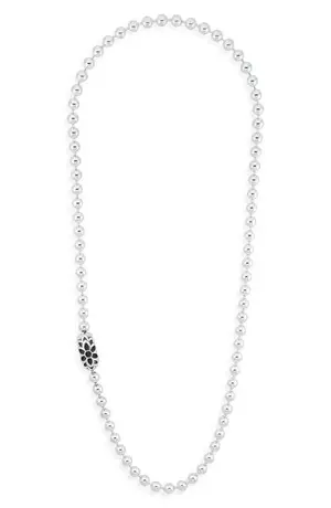 Good Art Hlywd Triple Cutout B Poplock Necklace - Sterling Silver