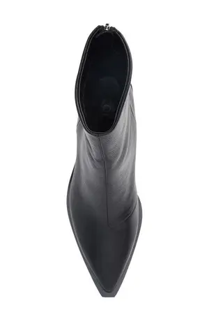 Matisse Matteo Croc Embossed Faux Leather Boot - Black
