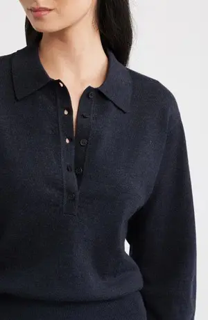 DL1961 November Long Sleeve Wool Polo