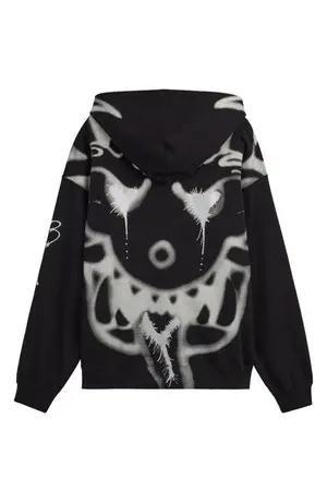 Y3 Graphic Cotton French Terry Zip Hoodie